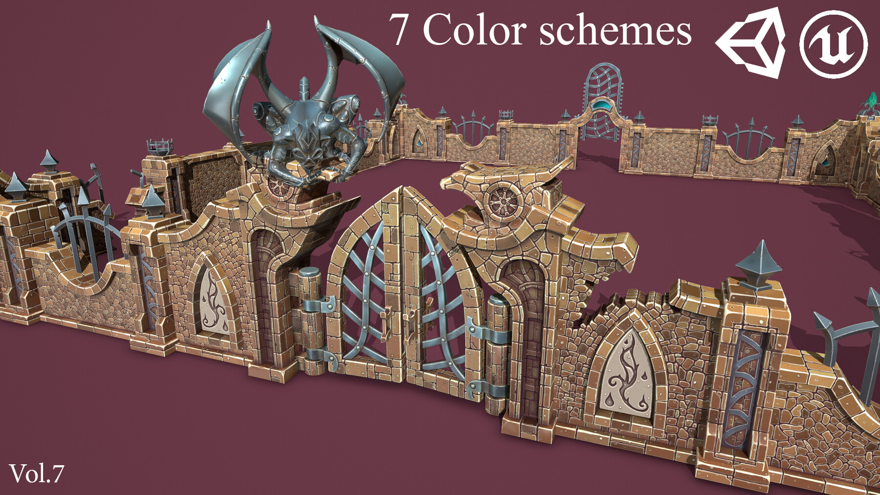 ArtStation - Fantasy cemetery collection | Game Assets