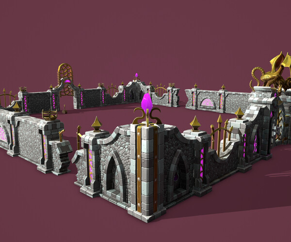 ArtStation - Fantasy cemetery collection | Game Assets