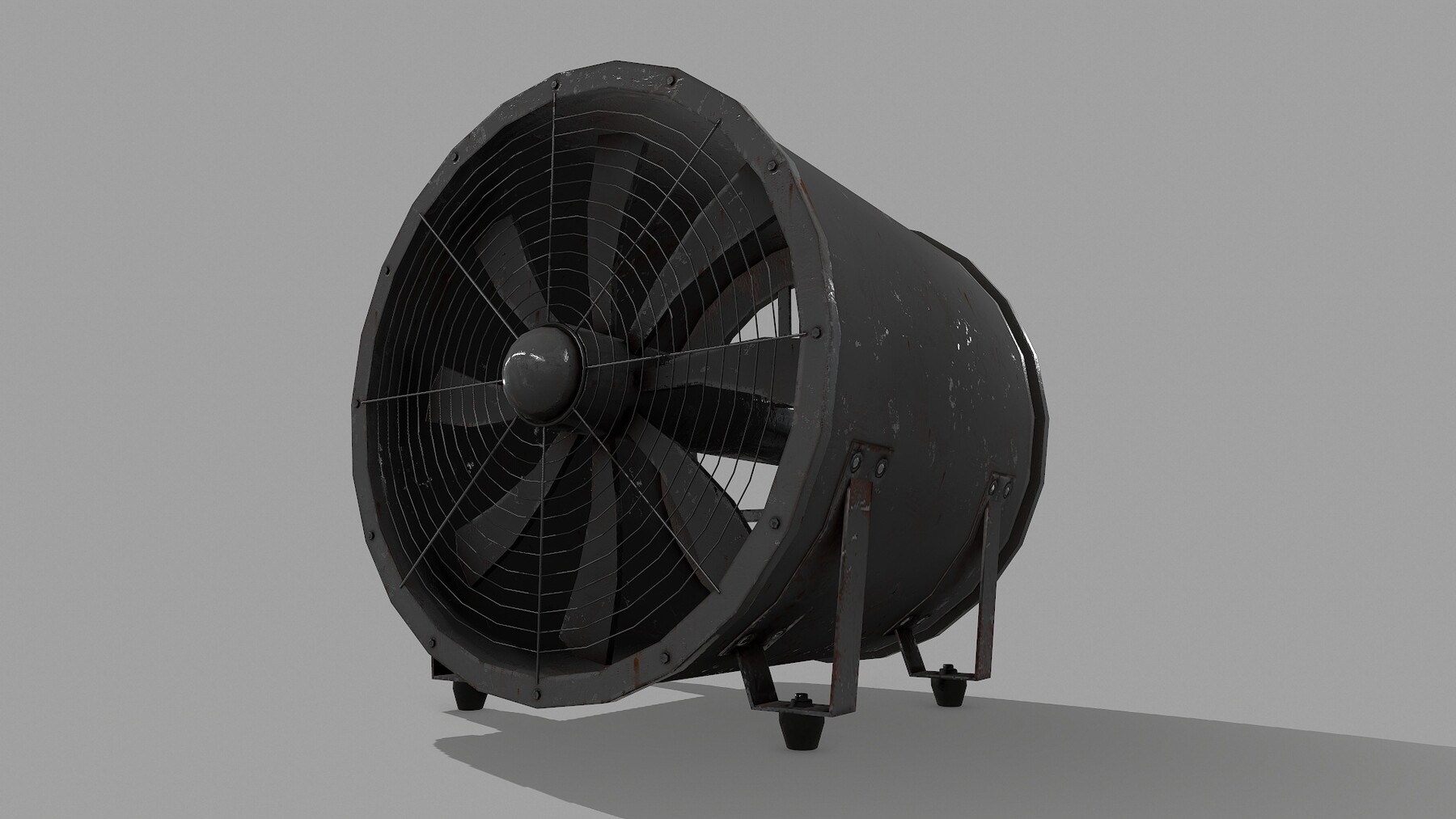 ArtStation - Industrial Rusted Fan | Game Assets