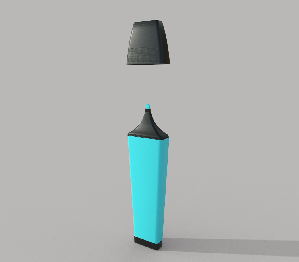 ArtStation - Highlighter Marker Pen | Game Assets