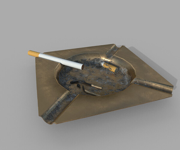 ArtStation - Ashtray and cigarette | Game Assets