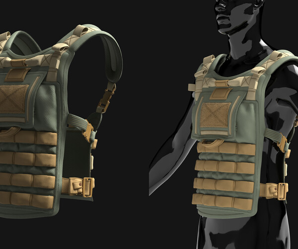ArtStation - SUPER REALISTIC BULLETPROOF VEST made in Clo3D | Resources