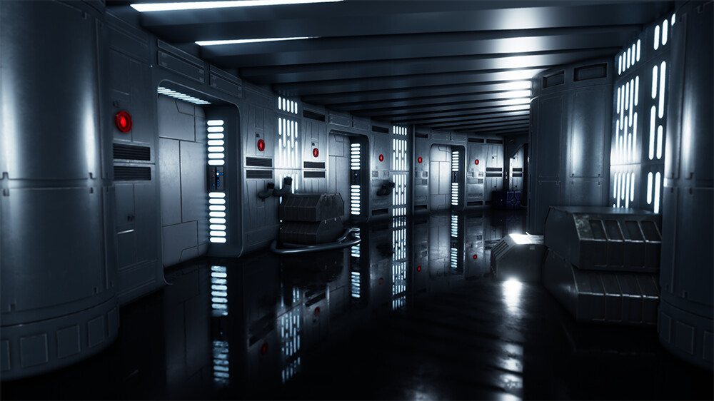 ArtStation - Deathstar CorridorShot C | Artworks