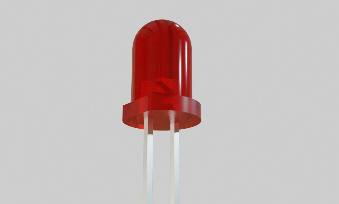 ArtStation - Red Led - Light - Electronic parts Low-poly 3D model ...