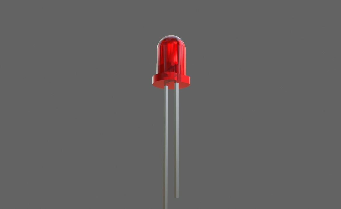 ArtStation - Red Led - Light - Electronic parts Low-poly 3D model ...