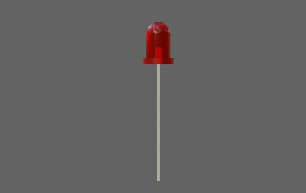ArtStation - Red Led - Light - Electronic parts Low-poly 3D model ...