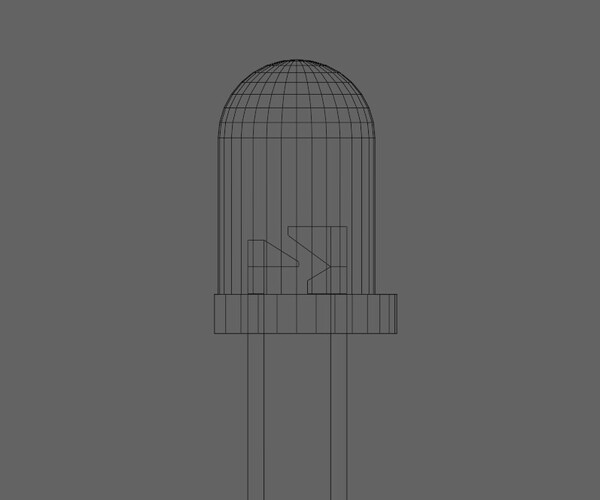 ArtStation - Red Led - Light - Electronic parts Low-poly 3D model ...