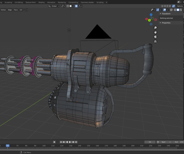 ArtStation - Apocalyptic Minigun | Game Assets