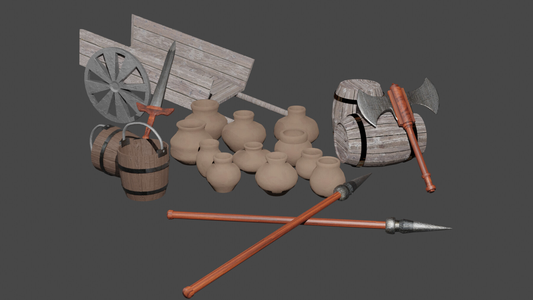 ArtStation - Medieval Game Set | Game Assets