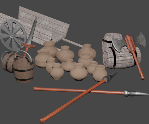 ArtStation - Medieval Game Set | Game Assets