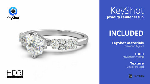 ArtStation - Photorealistic KeyShot Jewelry 3D Render Scene Setup Pack1 ...