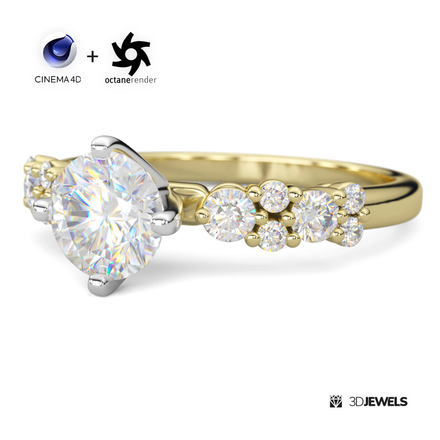 ArtStation - Cinema 4D with Octane Render Scene Setup For Jewelry 3D ...