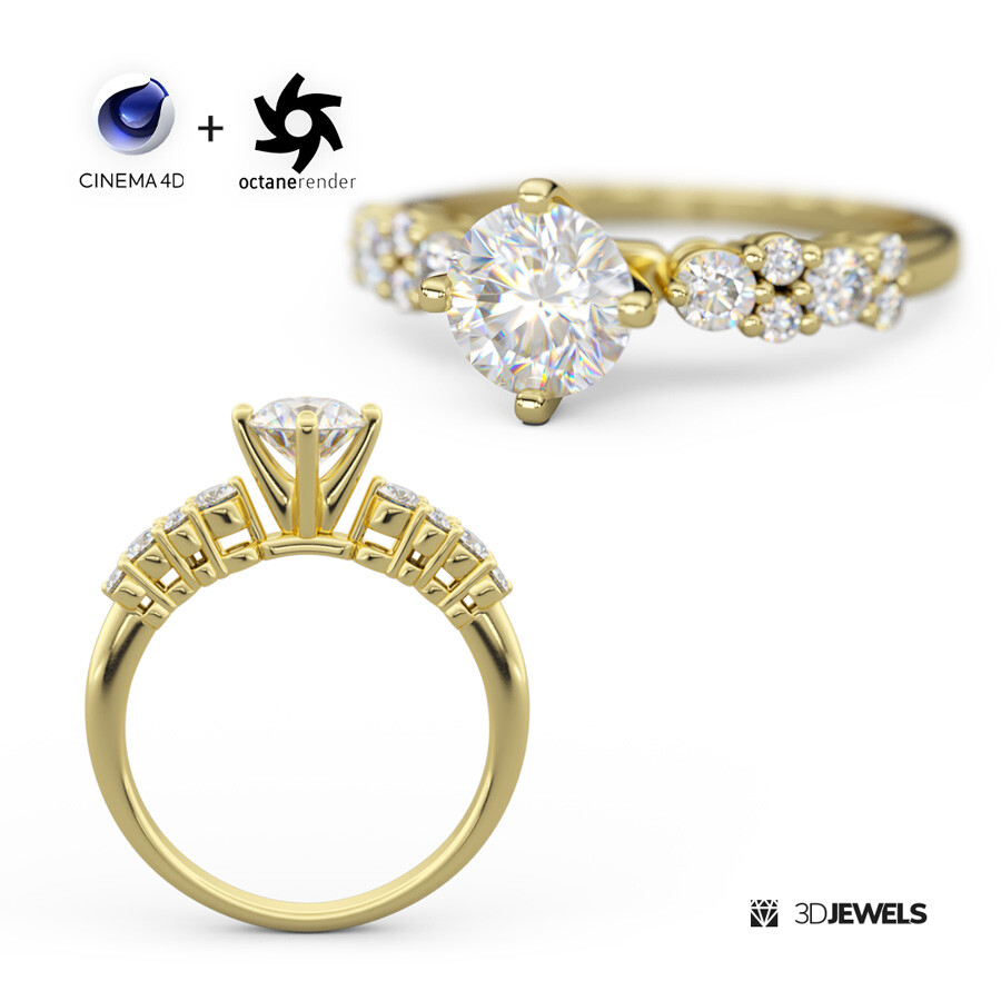 ArtStation - Cinema 4D with Octane Render Scene Setup For Jewelry 3D ...