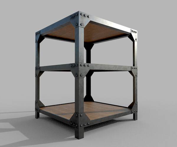 ArtStation - Metallic PBR Table | Game Assets