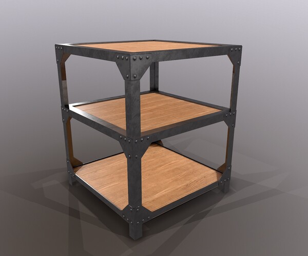 ArtStation - Metallic PBR Table | Game Assets