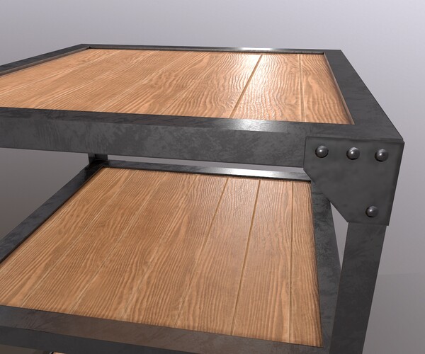 ArtStation - Metallic PBR Table | Game Assets