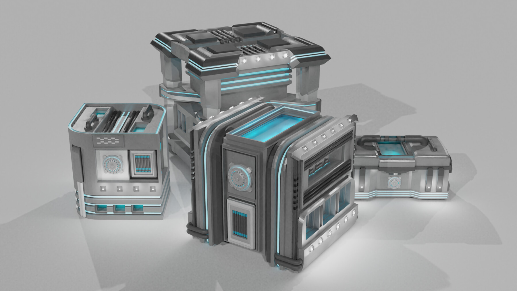 ArtStation - Futuristic Crate Set | Game Assets