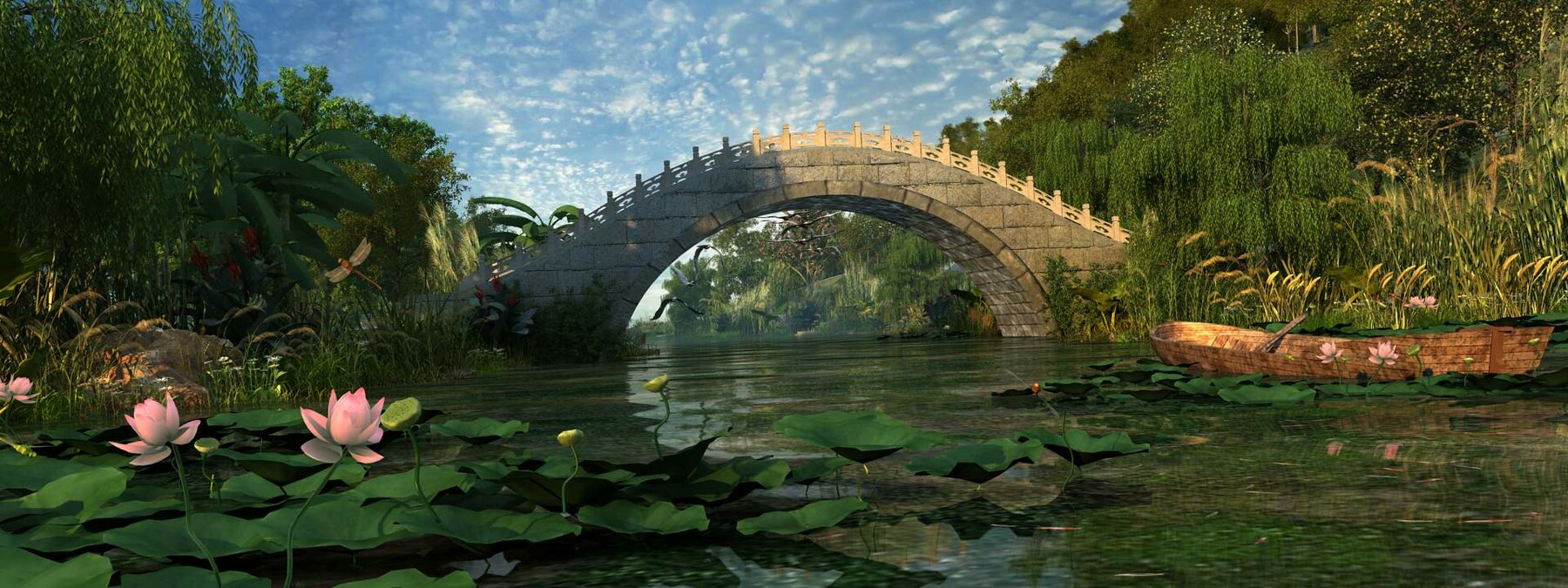 ArtStation - Riverside scenery Lakeside 01 | Resources