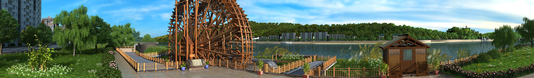 ArtStation - Riverside Building - Waterwheel 01 | Resources