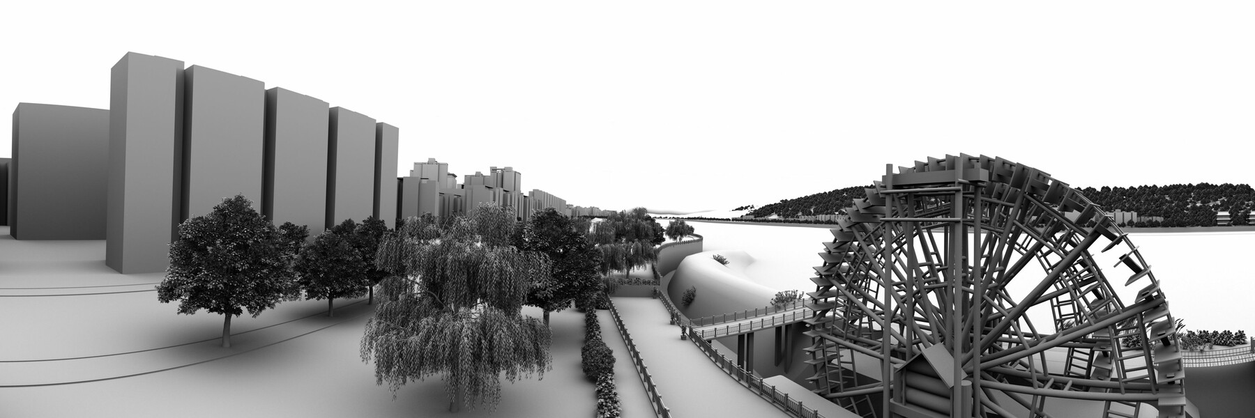 ArtStation - Riverside Building - Waterwheel 01 | Resources