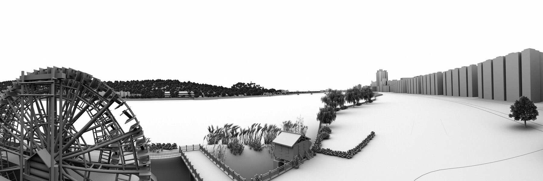 ArtStation - Riverside Building - Waterwheel 01 | Resources