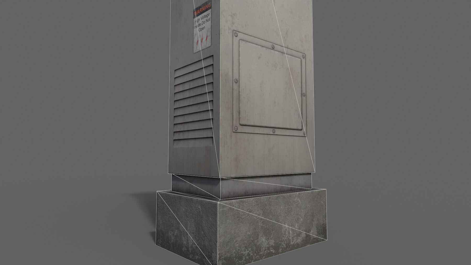 ArtStation - PBR Electric Box (LightGrey) Ver.2 | Game Assets