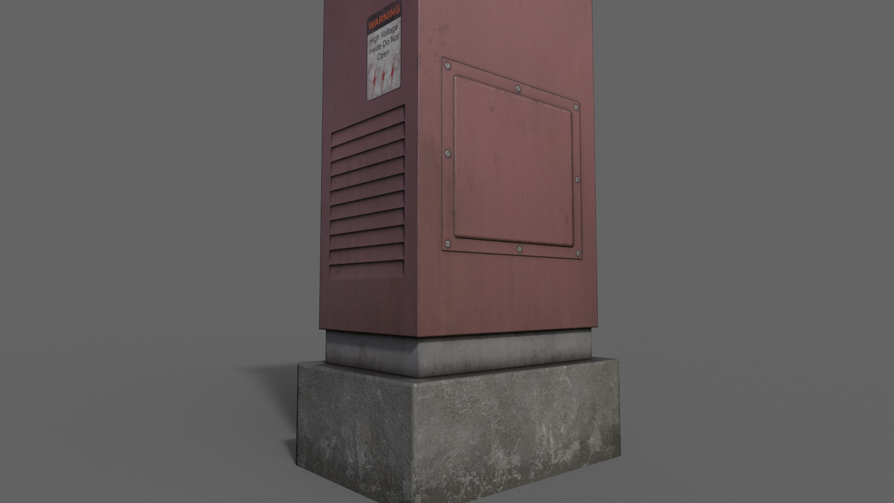 ArtStation - PBR Electric Box (Red) Ver.2 | Game Assets