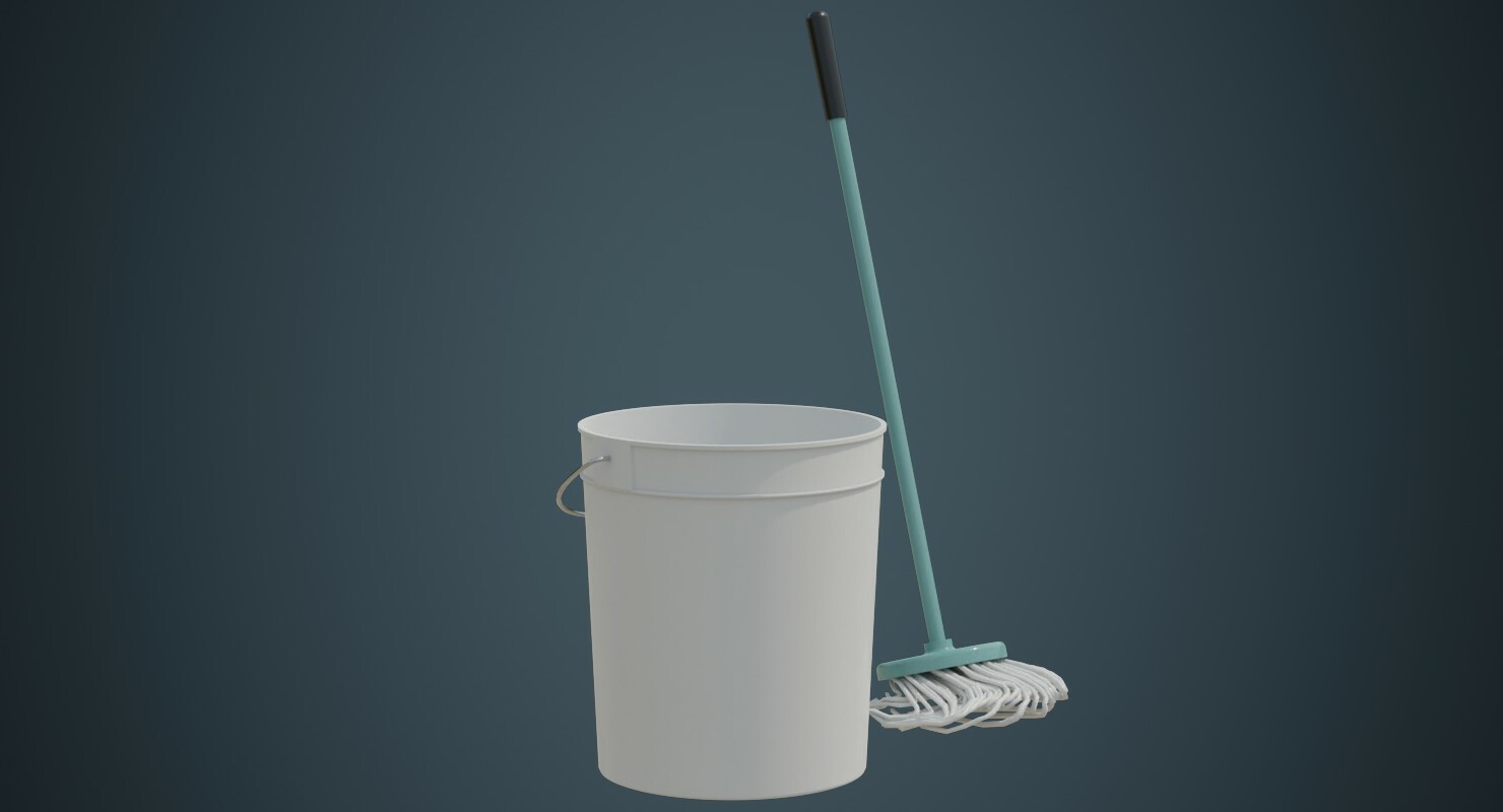 ArtStation - Bucket And Mop 1A | Game Assets