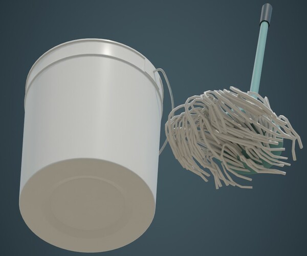 ArtStation - Bucket And Mop 1A | Game Assets
