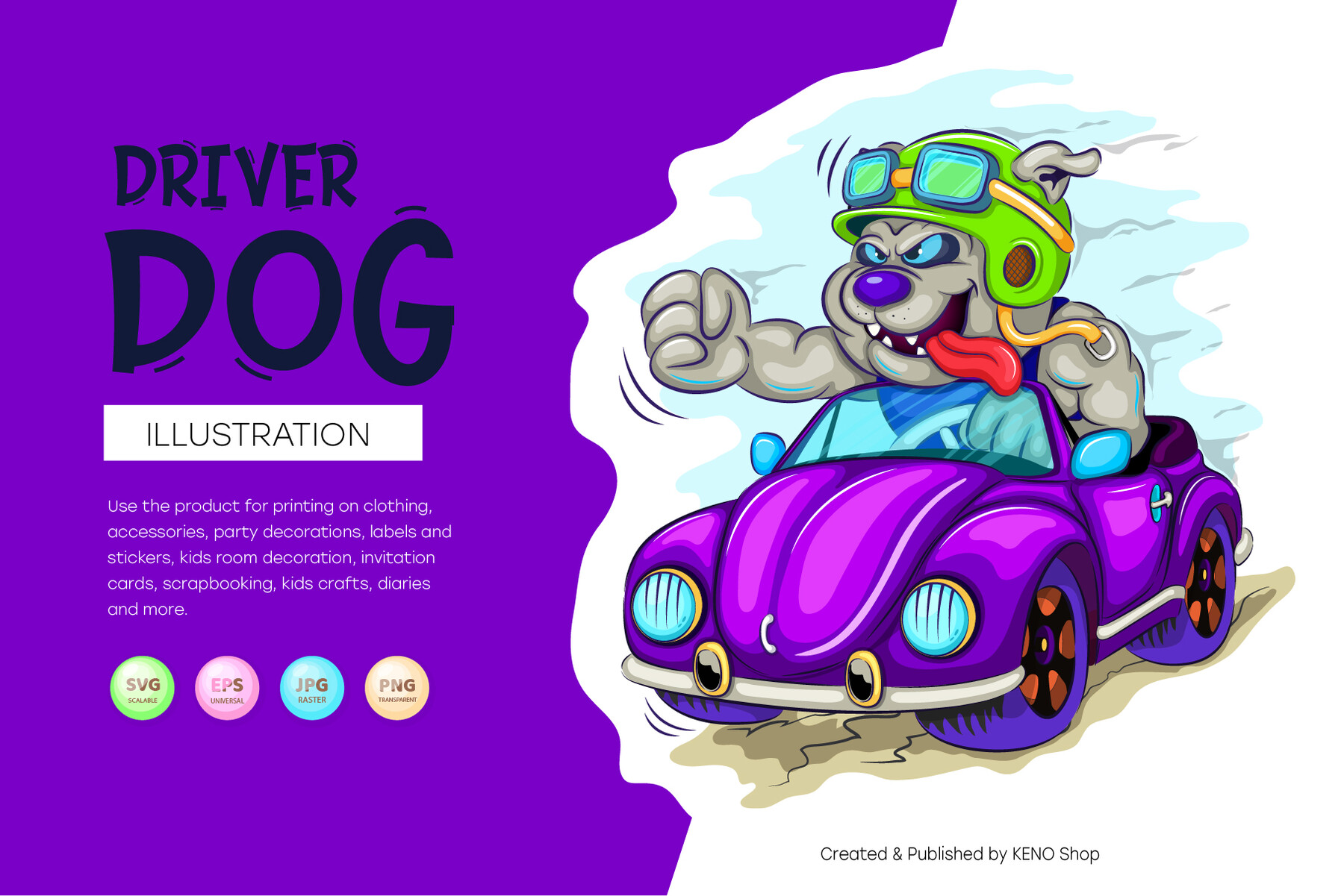 ArtStation - Cartoon Dog Driver. | Artworks
