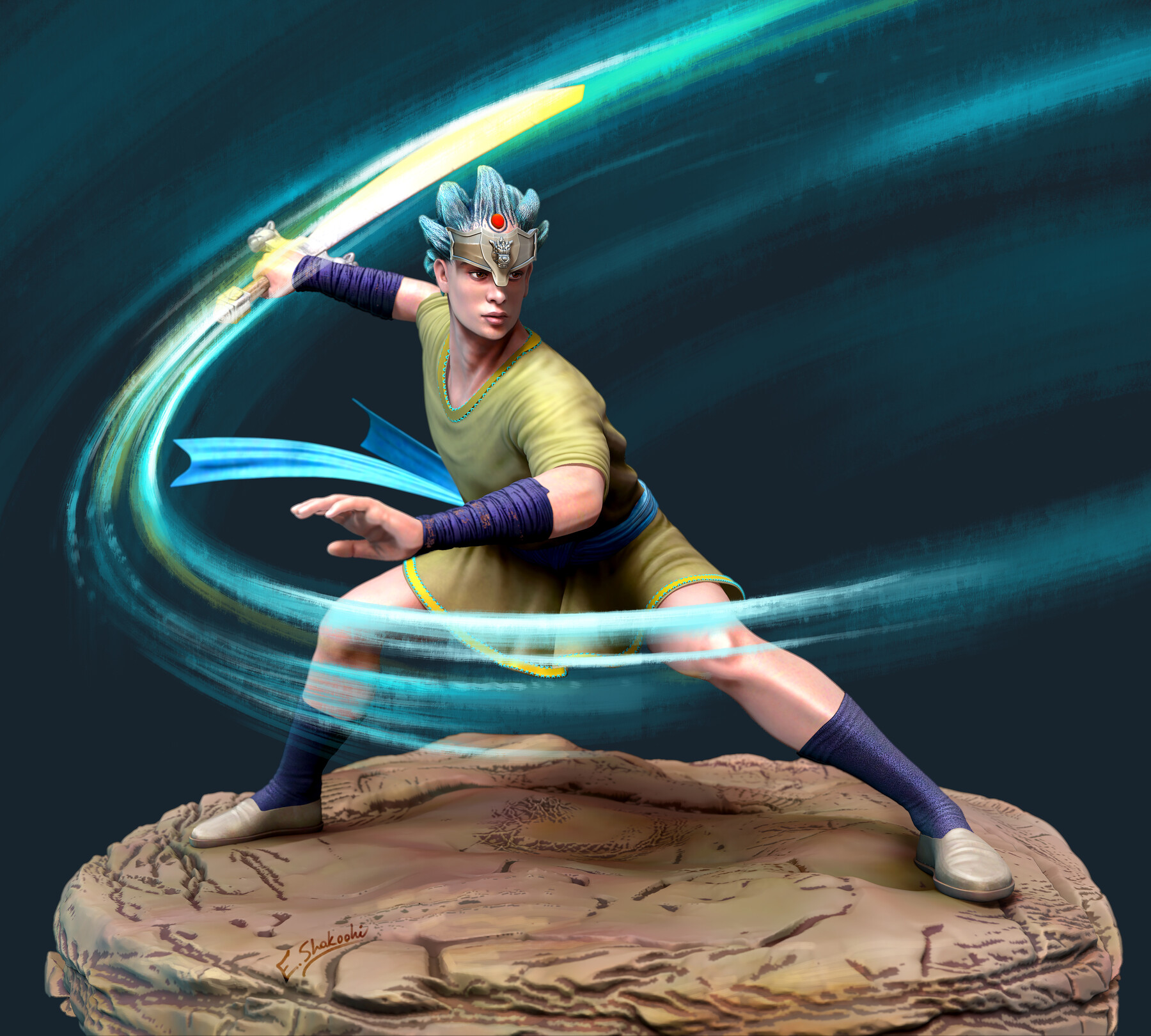 ArtStation - brave warrior and final blow | Artworks