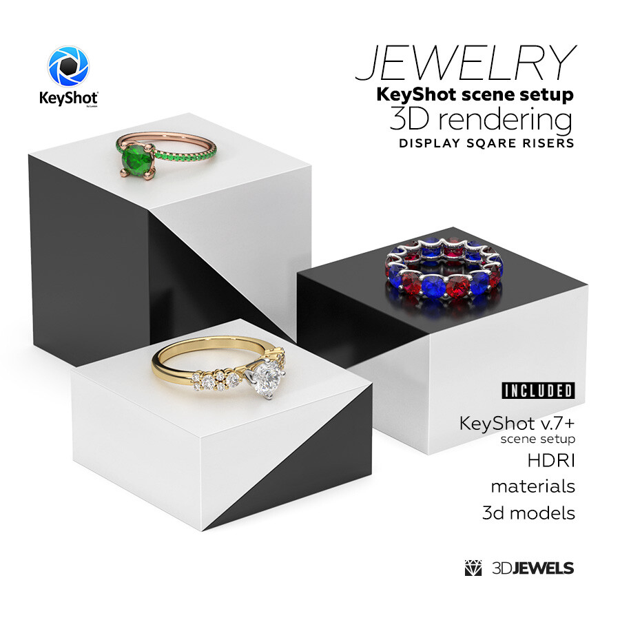 ArtStation - Photorealistic KeyShot Scene Setup for Jewelry 3D ...