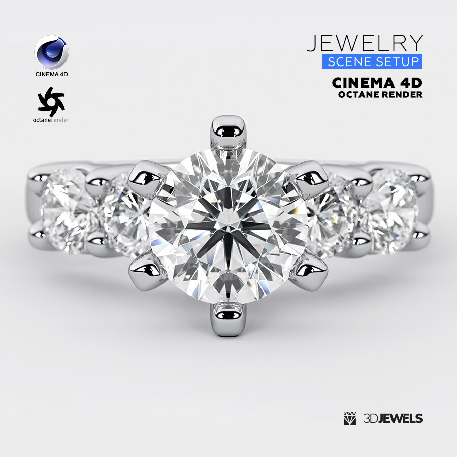 ArtStation - Cinema 4D with Octane Render Scene Setups for Jewelry 3D ...