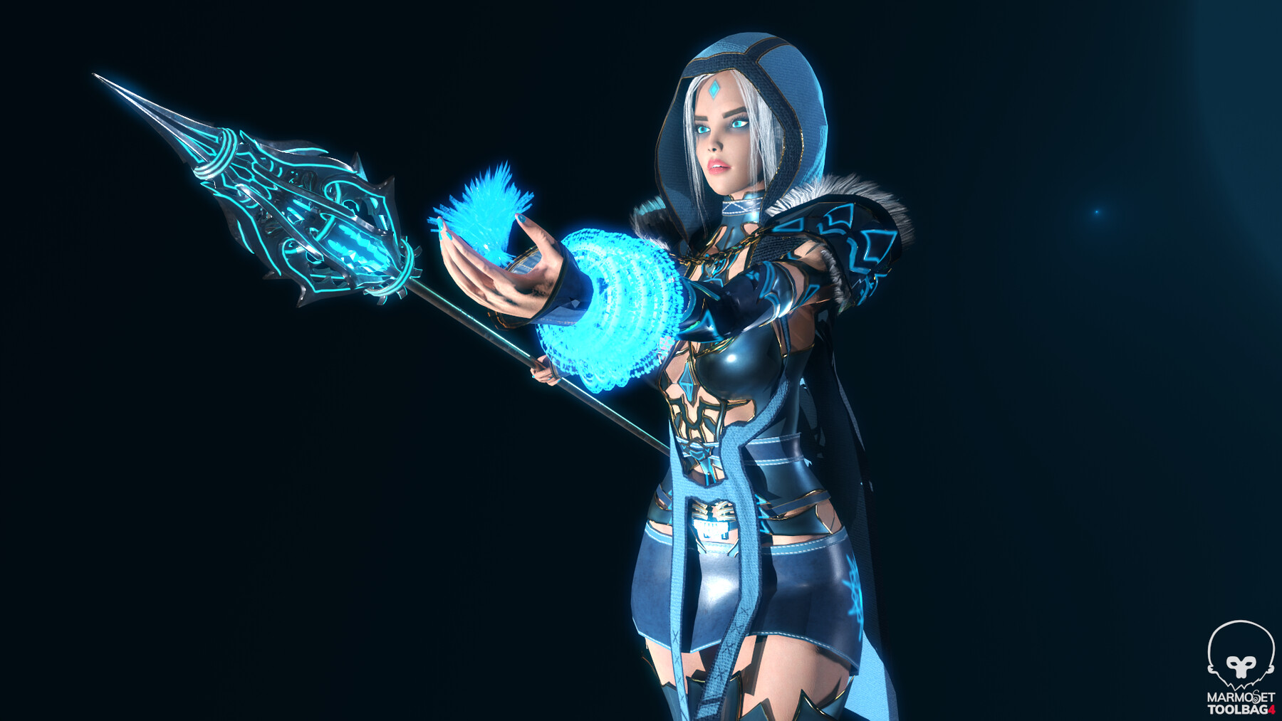 ArtStation - Frost Mage - Game Ready Low-poly 3D model | Game Assets