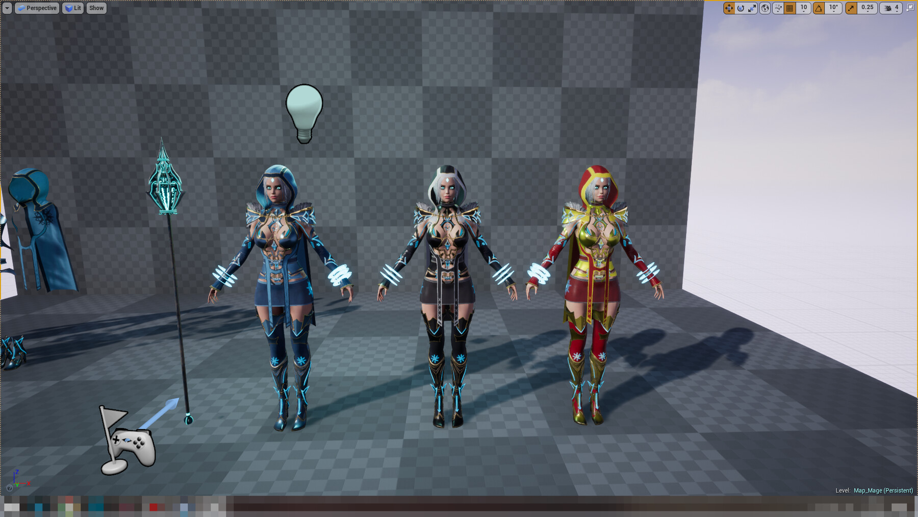 ArtStation - Frost Mage - Game Ready Low-poly 3D model | Game Assets