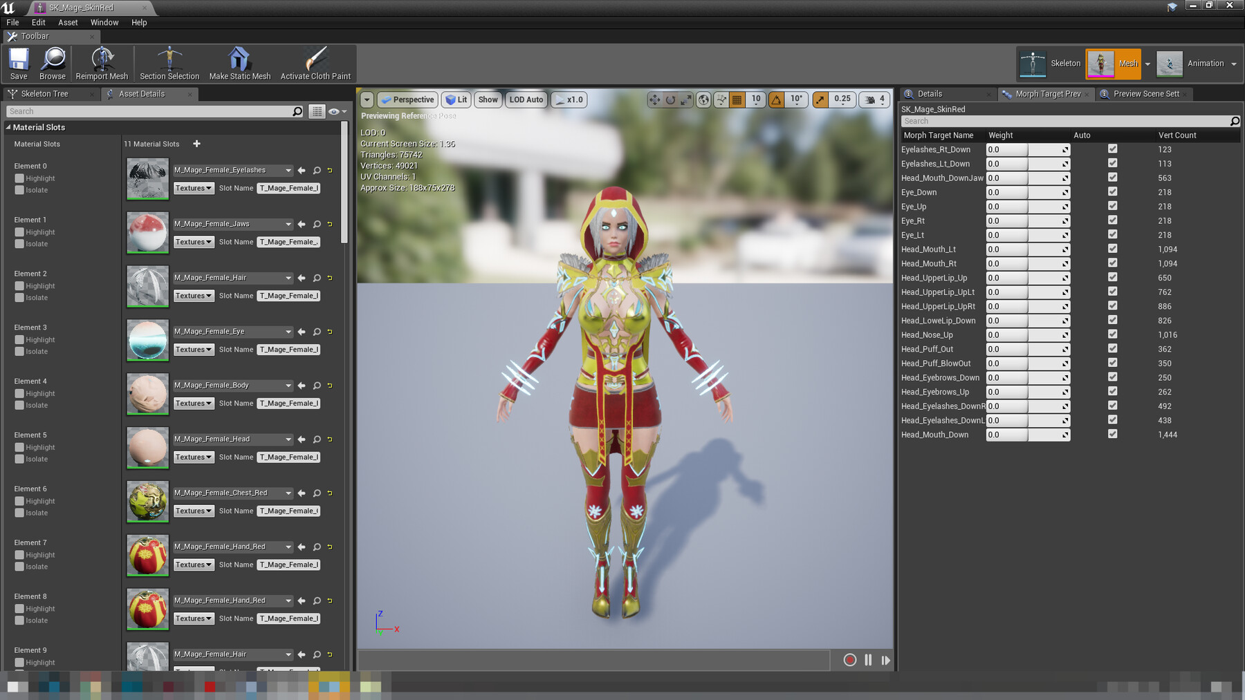 ArtStation - Frost Mage - Game Ready Low-poly 3D model | Game Assets