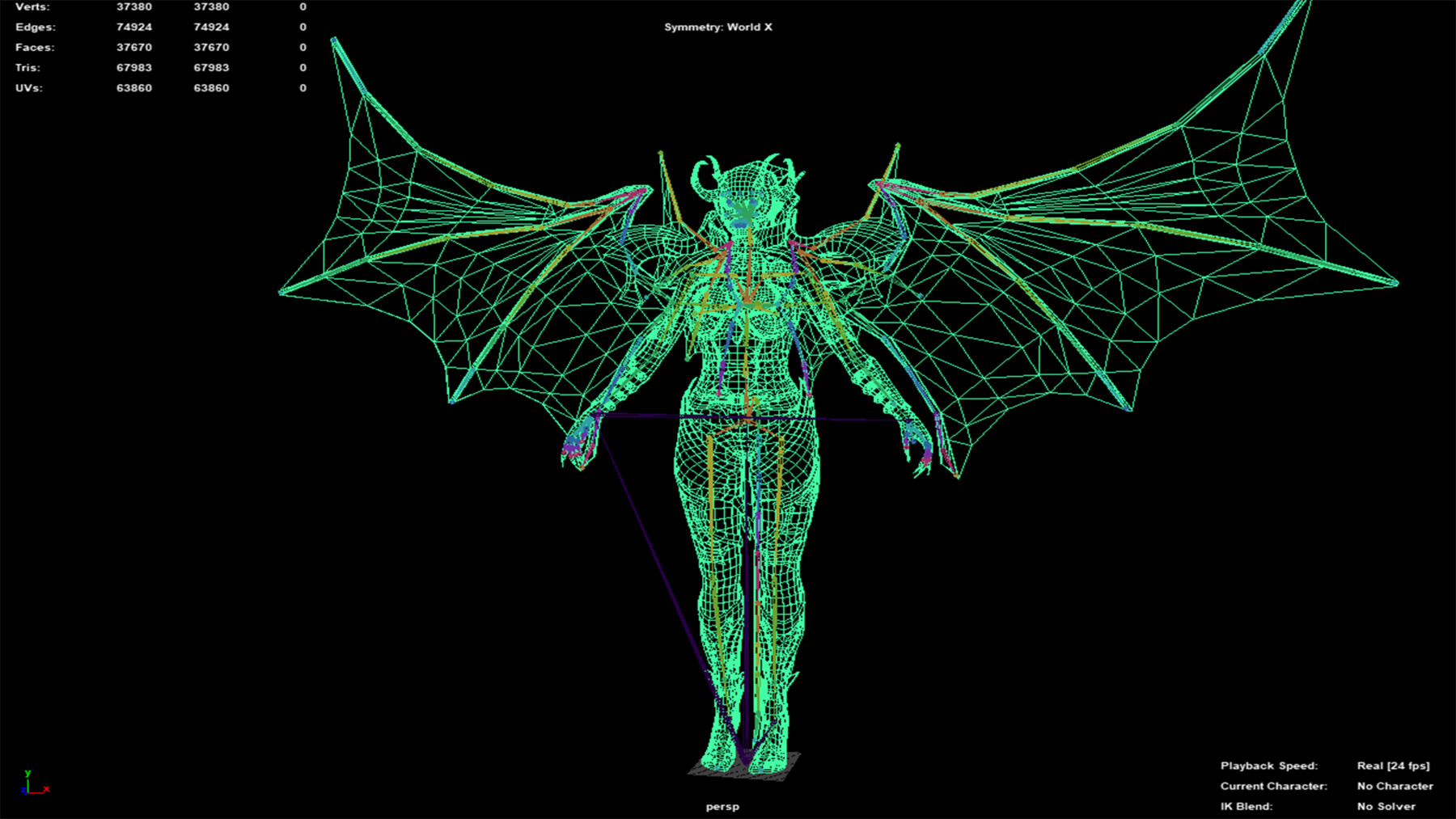 ArtStation - Succubus Female Game Ready Low-poly 3D model | Game Assets