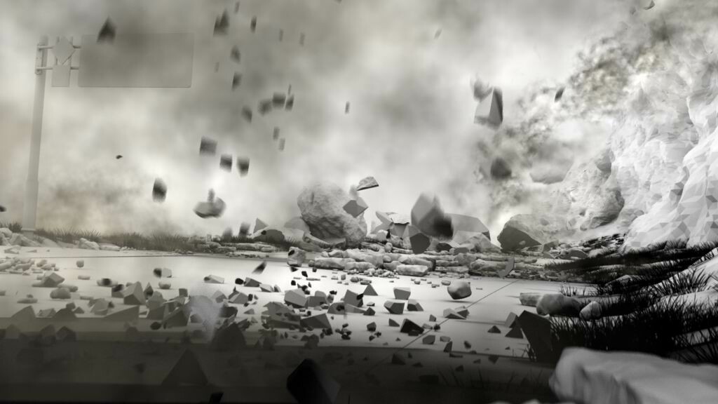 ArtStation - Mountain - Earthquake - Rockfall | Resources