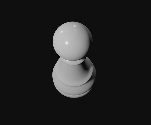 ArtStation - Pawn Chess Game Piece - 3D Model and STL Printable | Resources