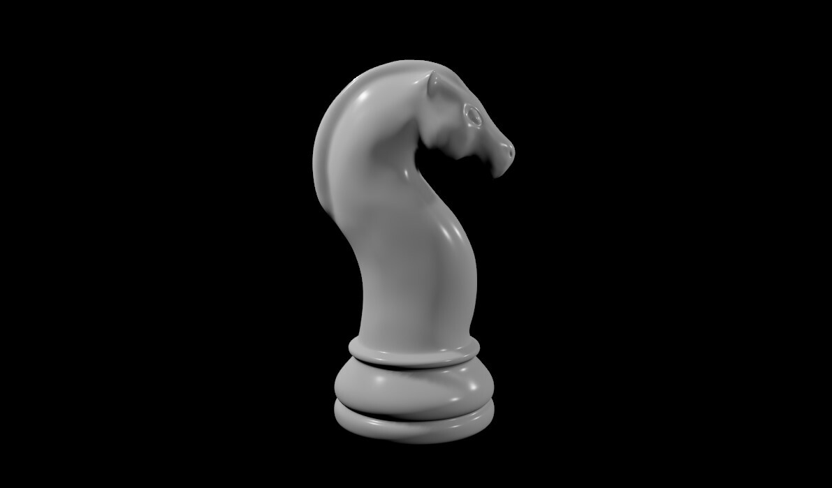 ArtStation - Horse Chess Game Piece - 3D model and STL Printable ...