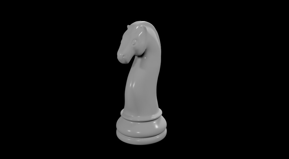 ArtStation - Horse Chess Game Piece - 3D model and STL Printable ...