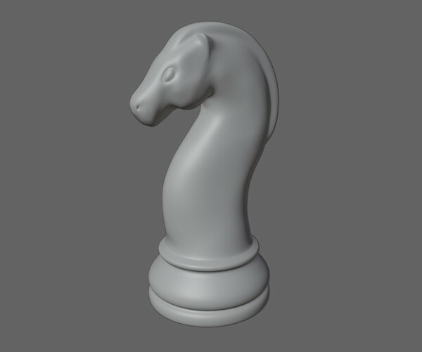 ArtStation - Horse Chess Game Piece - 3D model and STL Printable ...