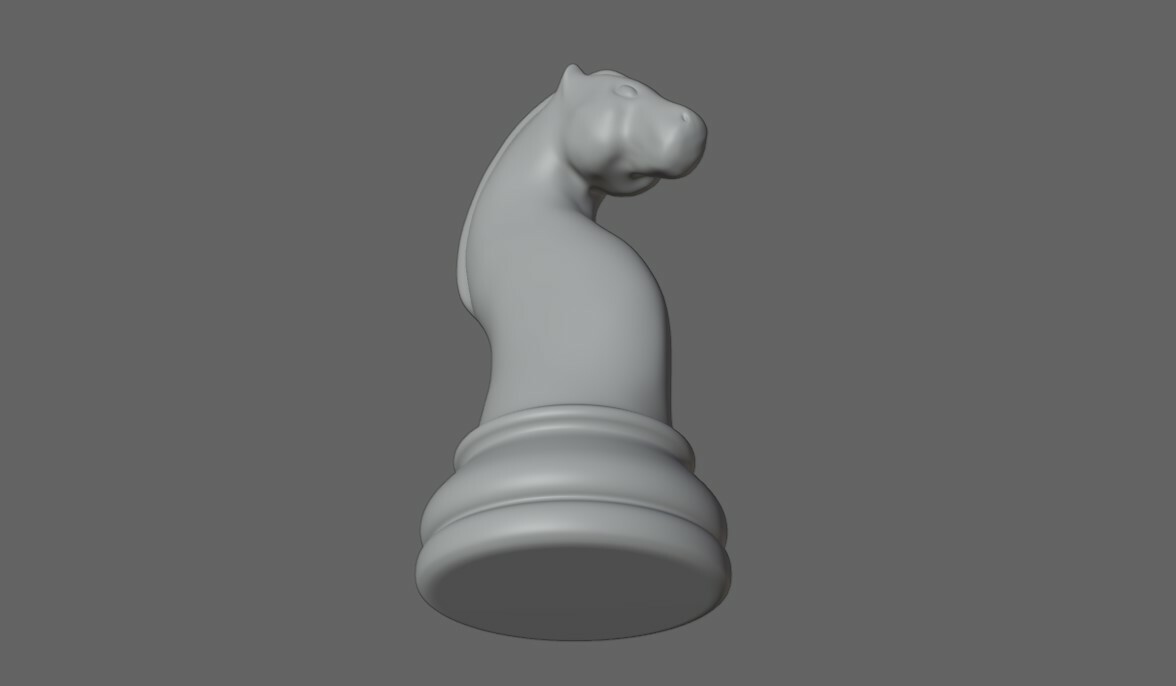 ArtStation - Horse Chess Game Piece - 3D model and STL Printable ...