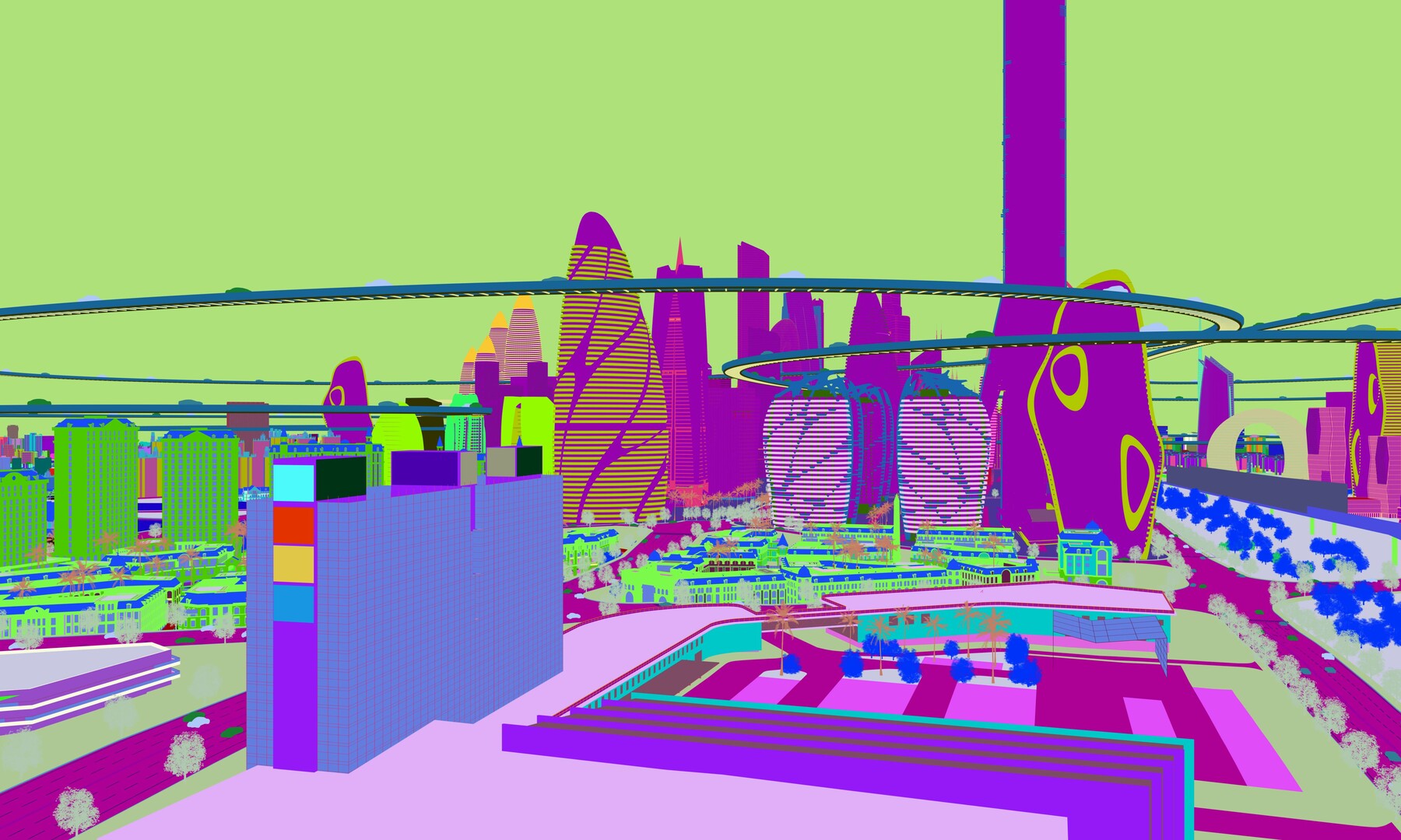 ArtStation - Future City - Science Fiction Scene | Resources