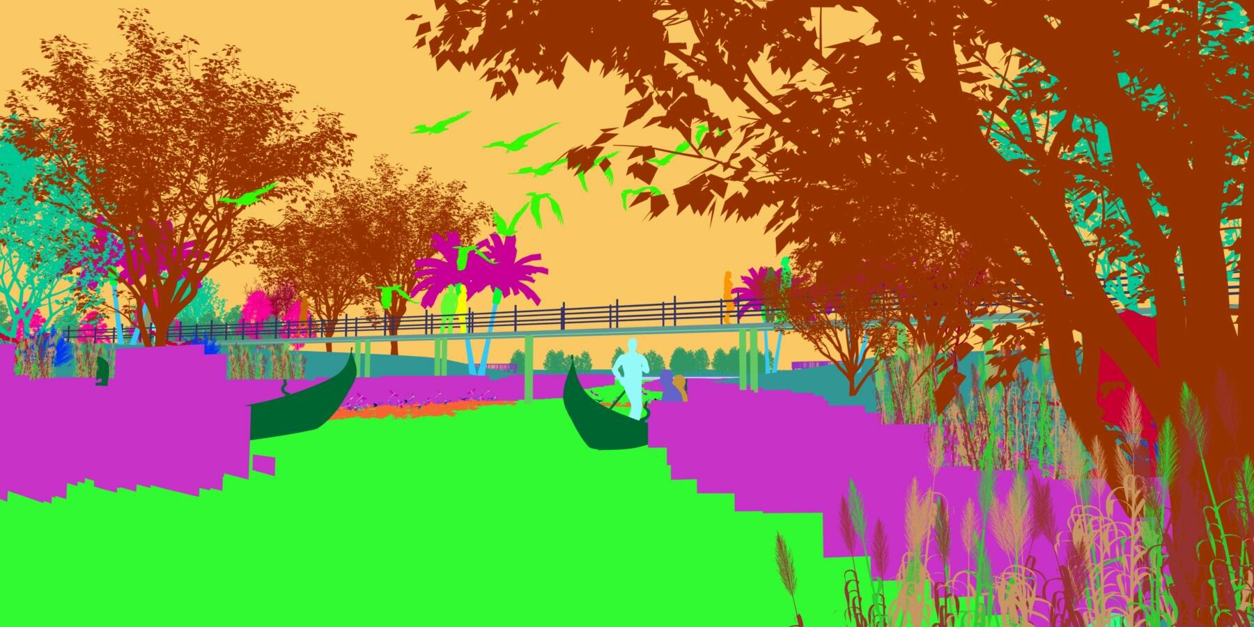 ArtStation - Wild Vacation - Creek Boating 01 | Resources