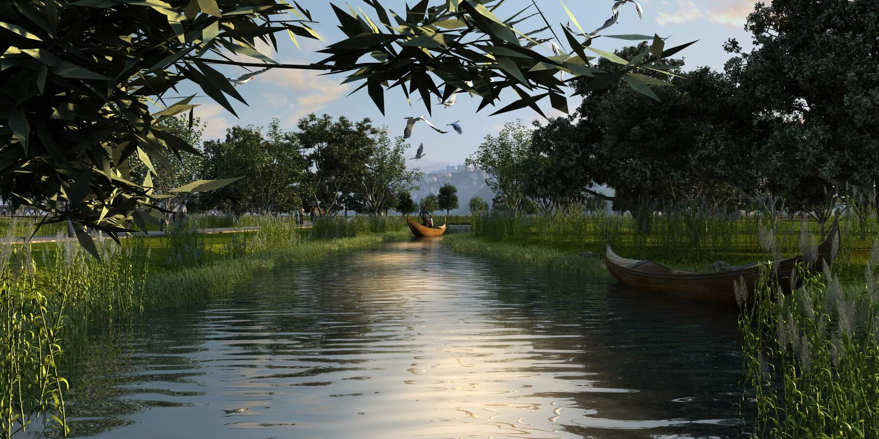 ArtStation - Wild Vacation - Creek Boating 02 | Resources