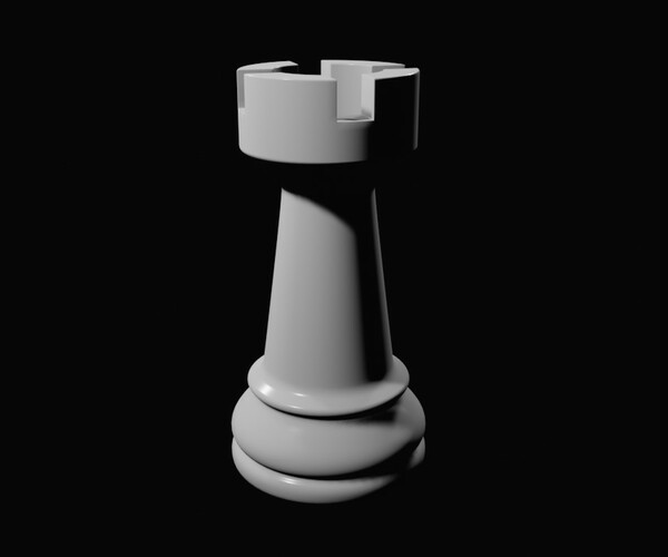 ArtStation - Tower Chess Game Piece - 3D Model and STL Printable ...