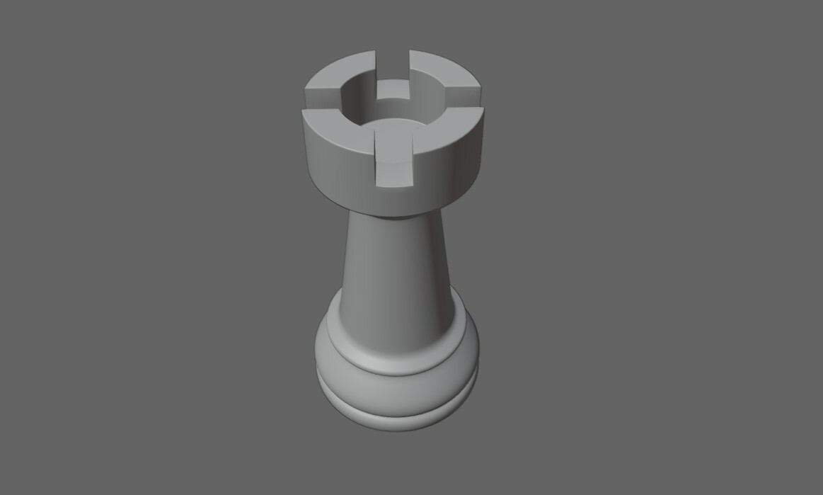 ArtStation - Tower Chess Game Piece - 3D Model and STL Printable ...