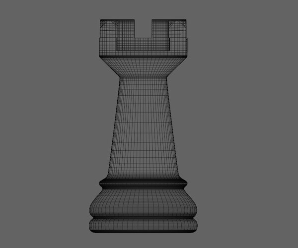 ArtStation - Tower Chess Game Piece - 3D Model and STL Printable ...