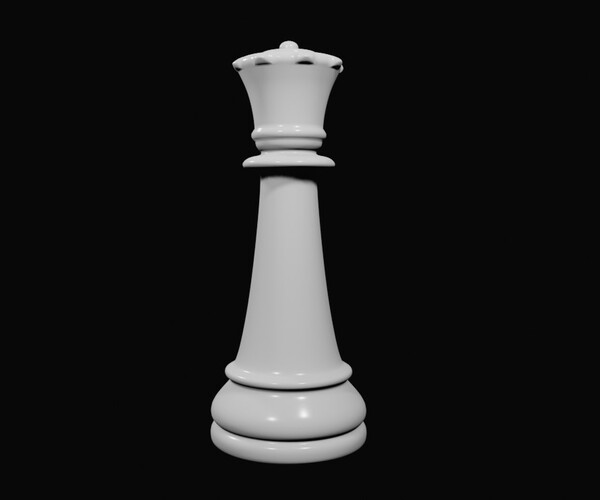 ArtStation - Queen Chess Game Piece - 3D Model and STL Printable ...